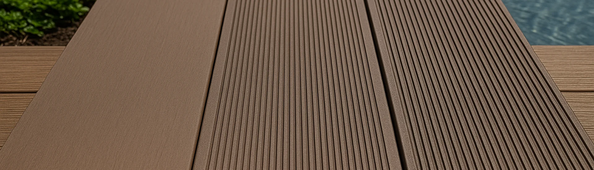 WPC decking compared: smooth, fine-ribbed or ribbed? - Woodentec